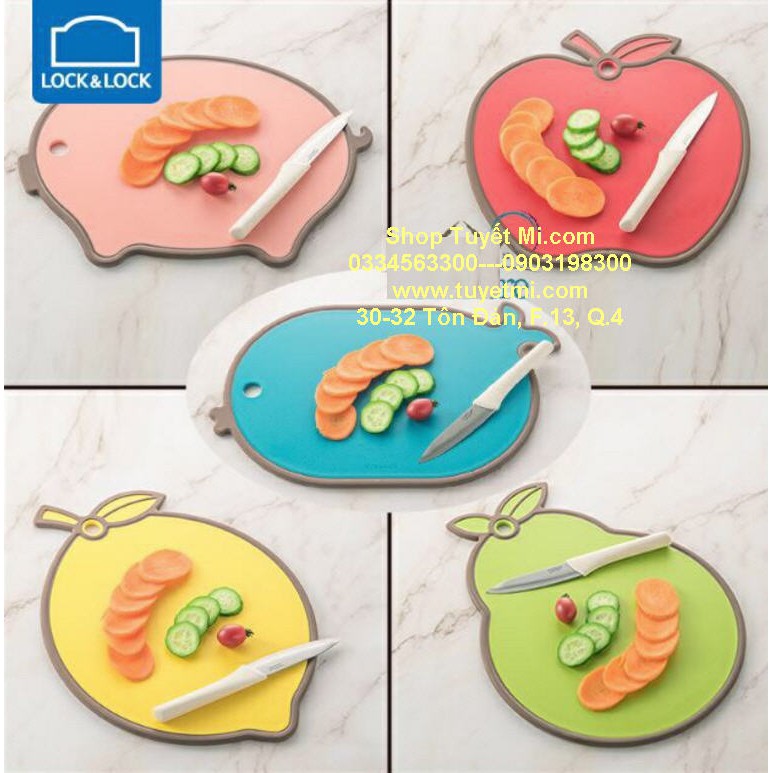Lock n Lock Anti-Bacterial Antibacterial Plastic Cutting Board | Shopee ...
