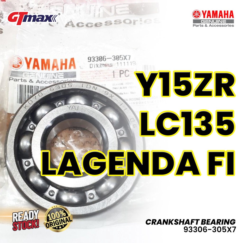(BERANI JAMIN 100% HLY!) Yamaha Y15ZR 135LC Lagenda FI Crankshaft Bearing - 93306-305X7 | Shopee ...