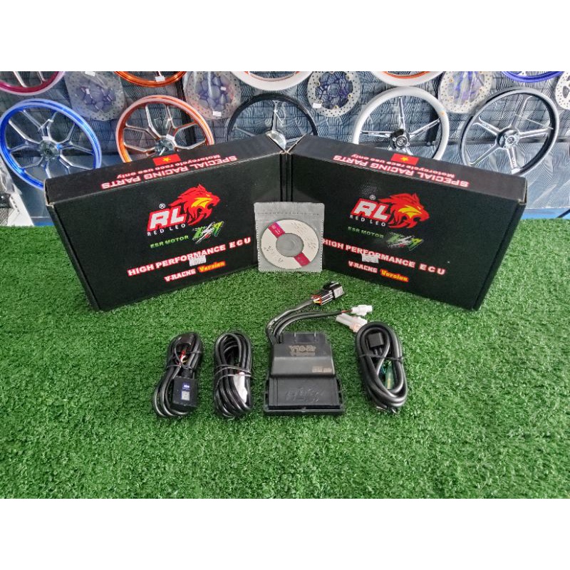 RED LEO ECU V-RACING YAMAHA Y16ZR/R15/MT15 DIJAMIN 100% ORIGINAL RED ...