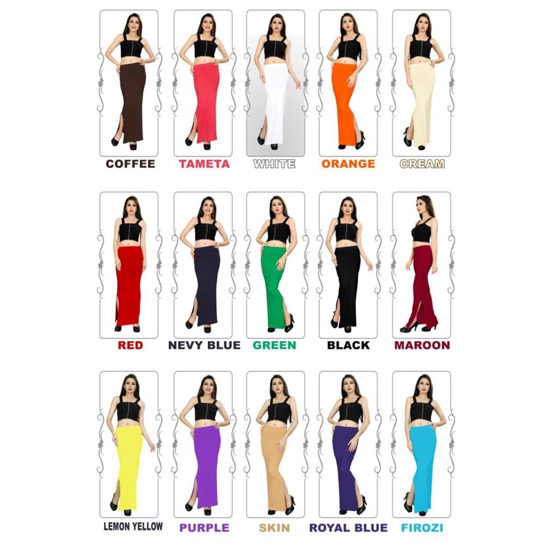 Original Saree Shapewear Petticoat Skirt Saree Inner | Shopee Malaysia