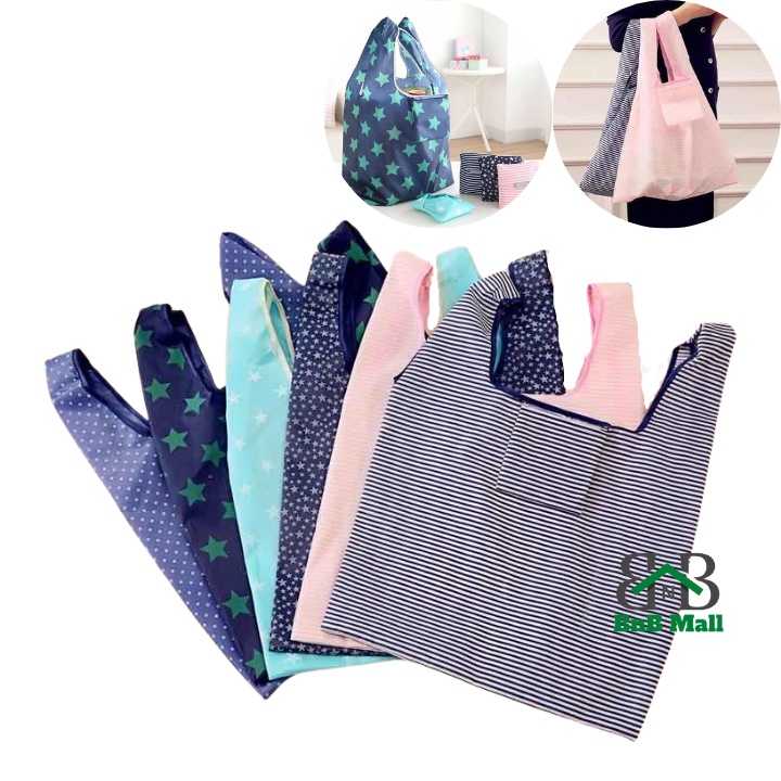55cm x 37cm Foldable Shopping Bag Reusable Folding Recycle Bag ...