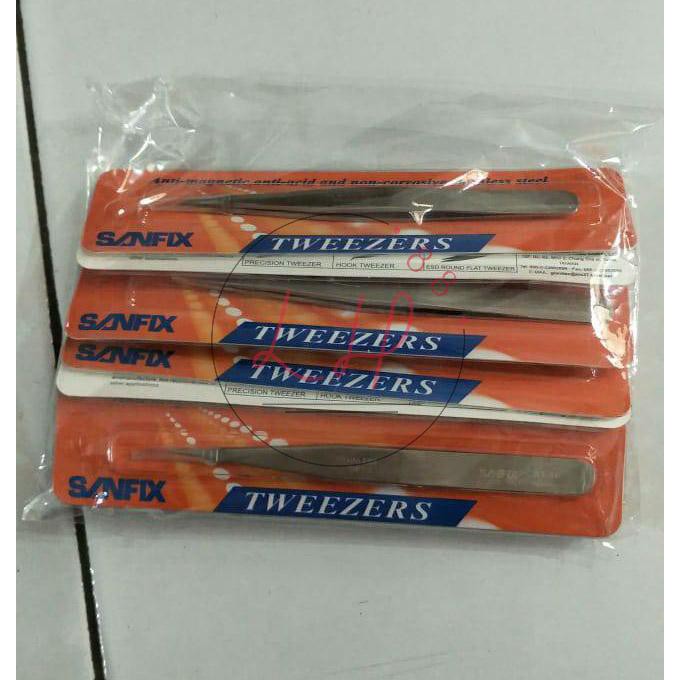 Tweezers/pinsets Sanfix Brand 1 PACK (CONTENTS OF 10) | Shopee Malaysia