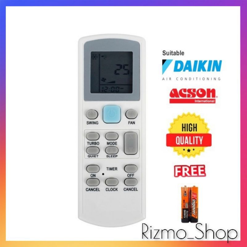 NEW DAIKIN ACSON Aircon Air Conditioner Remote Control ECGS02 ECGS02-i ...