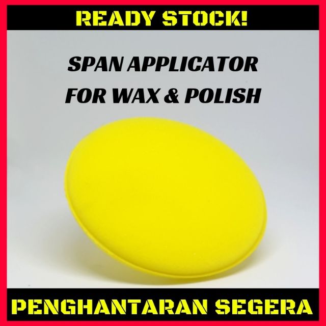Span Applicator Polish Kuning / Wax Applicator Sponge Yellow 1 Pcs ...