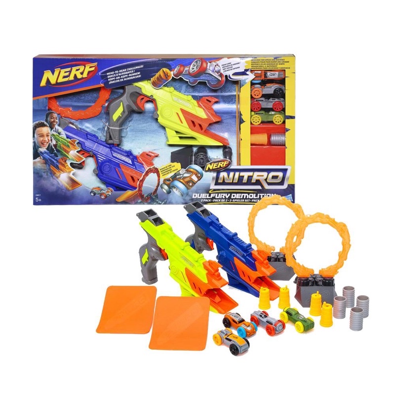 {ORIGINAL }NERF NITRO-DUEL FURY DEMOLITION -2 In 1 (C0817) | Shopee ...