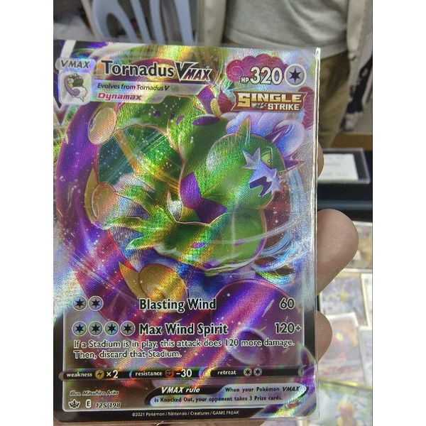 Colourless Type - Pokemon Card Vmax - Tornadus Vmax 125/198 | Shopee ...