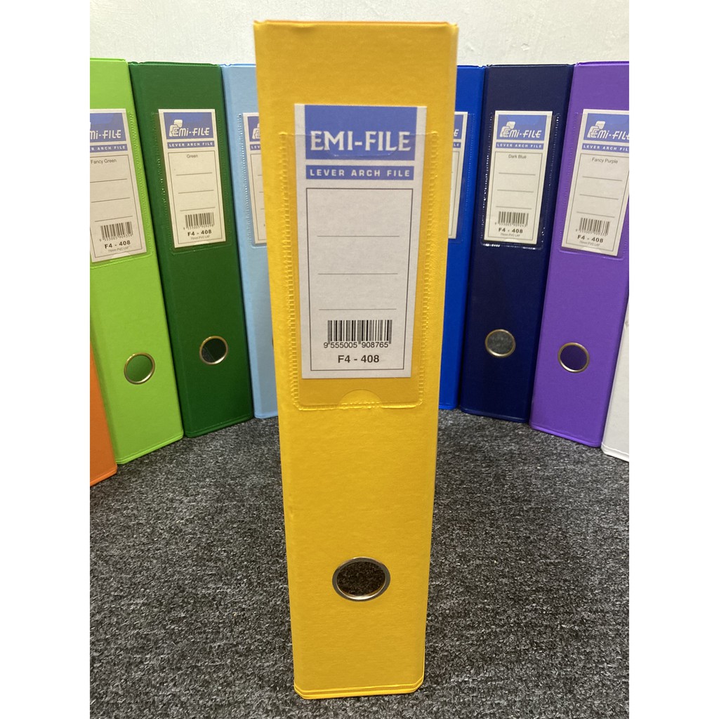 [GY Office] EMI-FILE PVC Lever Hard Cover Arch File - 75MM (F4) -408 ...