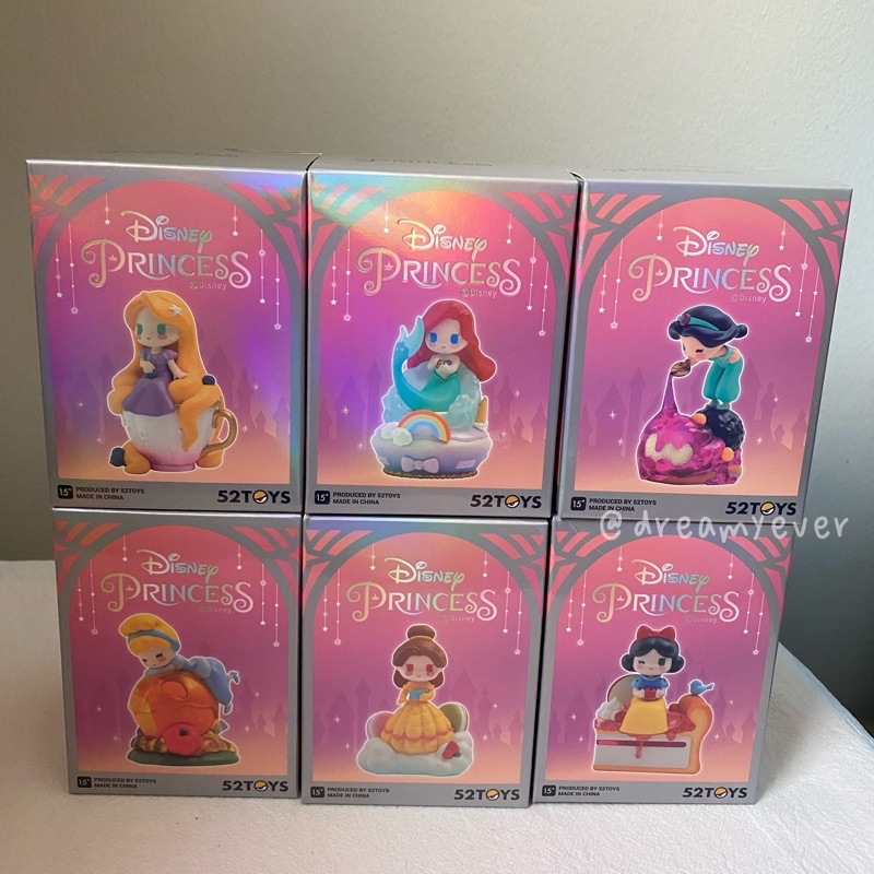 [☁️ReadyStock现货] Disney Princess Dessert Series Figure Box 52TOYS 迪士尼公主 ...