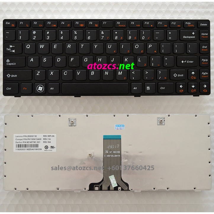 IBM LENOVO Ideapad Z380 Z480 Z485 G480 G485 B480 Laptop Keyboard ...