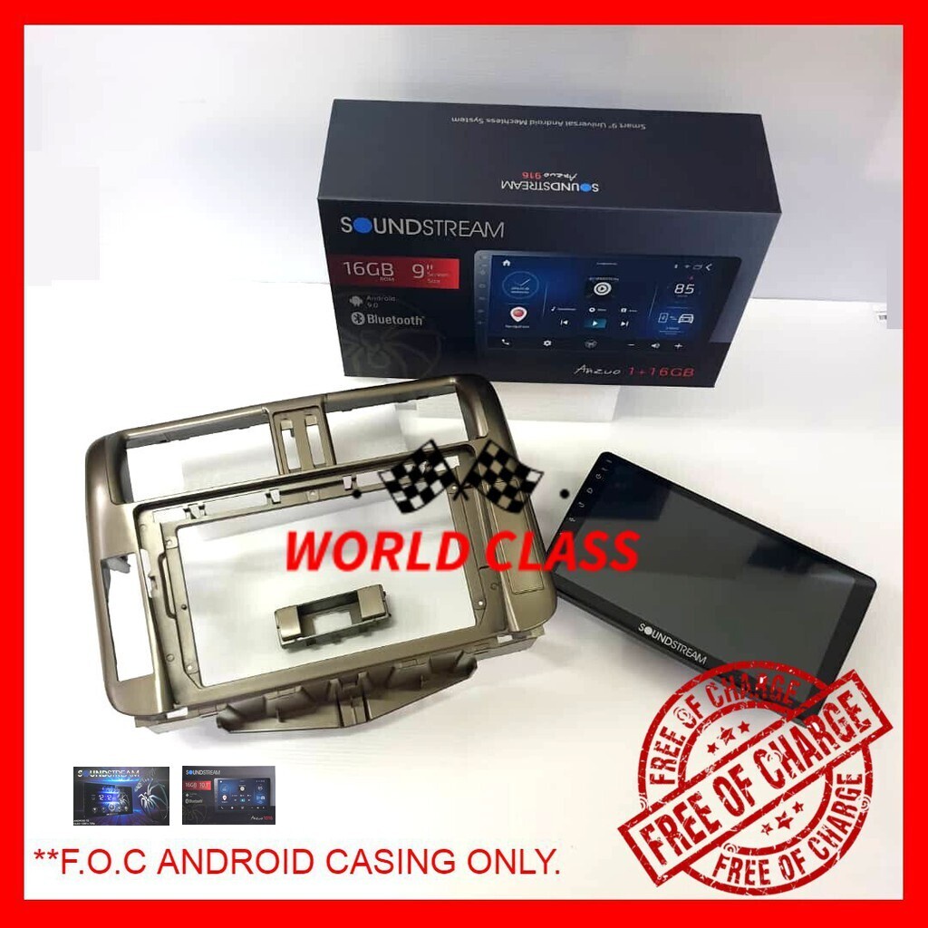 TOYOTA LAND CRUISER (PRADO) J150 2008-2012 SOUNDSTREAM ANDROID PLAYER 9 ...