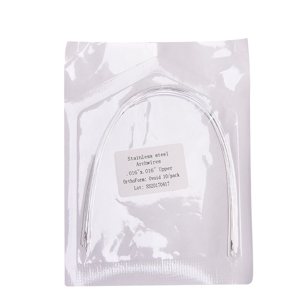 10 Pcs/pack Dental Stainless Steel Arch Wire Ovoid Form Orthodontic ...