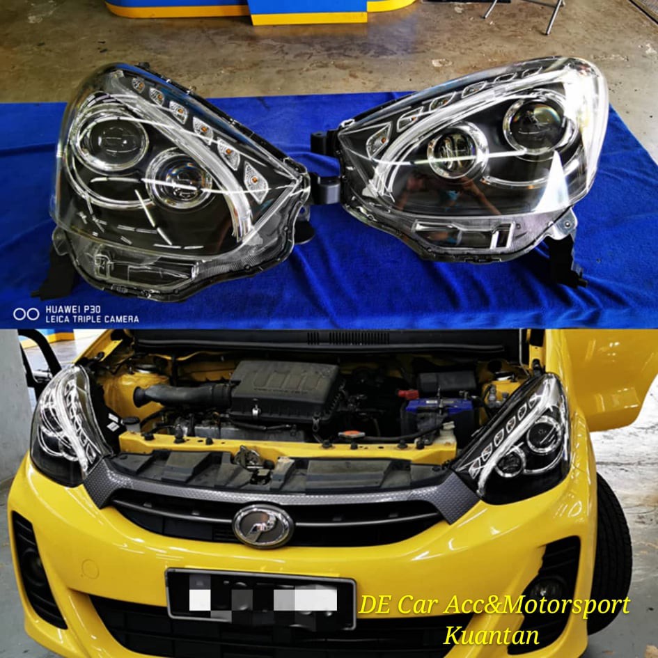Perodua Myvi 11-15 (Lagi Best) Projector Head Lamp Led Light Bar With ...