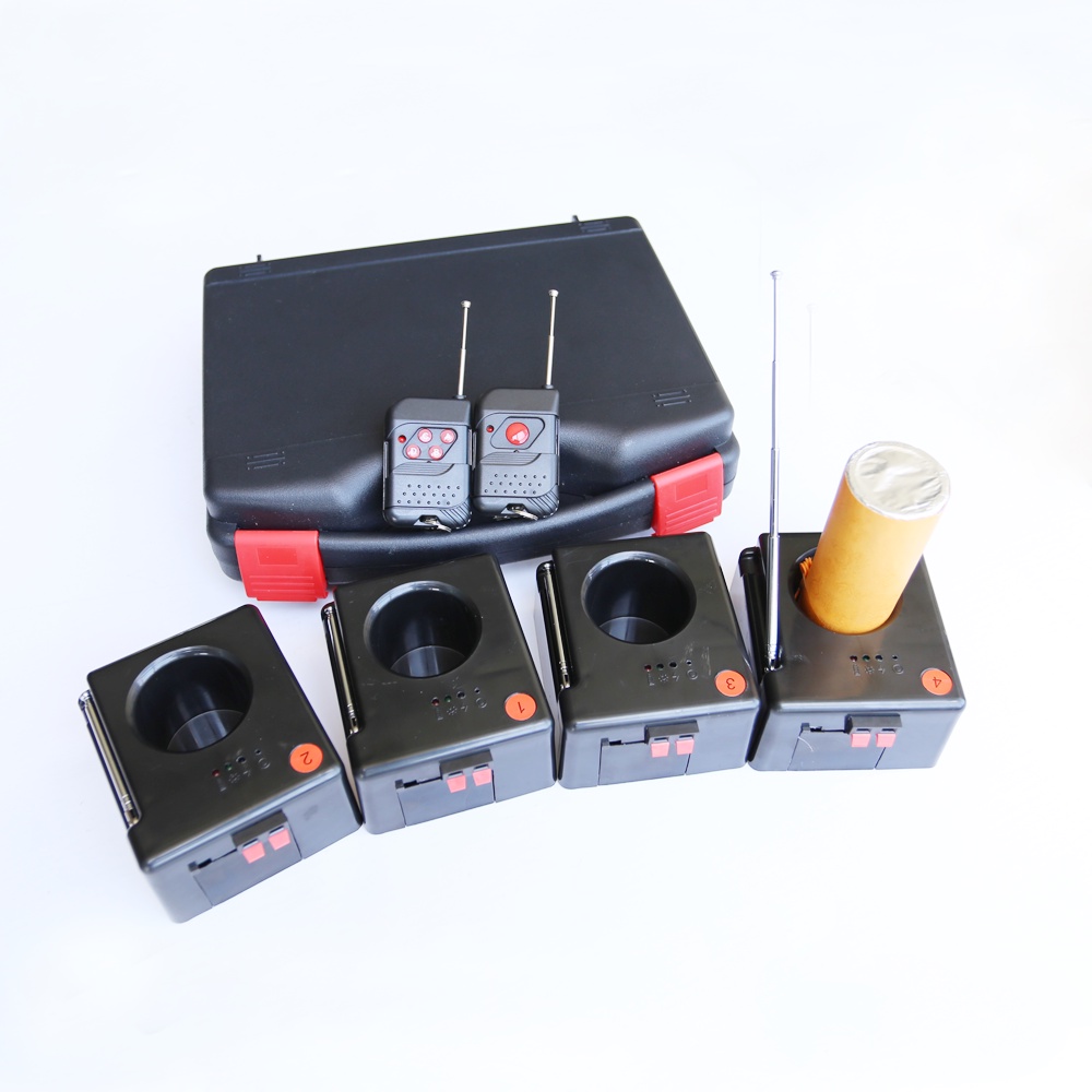 4 channel remote control launcher launch case for party wedding stage ...