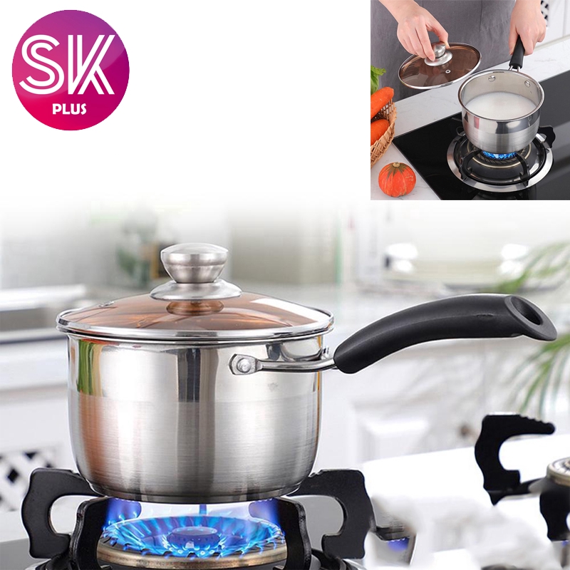 🌟 Ready Stock 🌟 SKPLUS 304 Stainless Steel Milk Pot Thickening Home ...