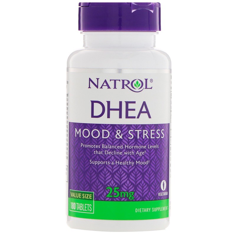 Natrol, DHEA, 25 mg, 90, 180 or 300 Vegetarian Tablets | Shopee Malaysia