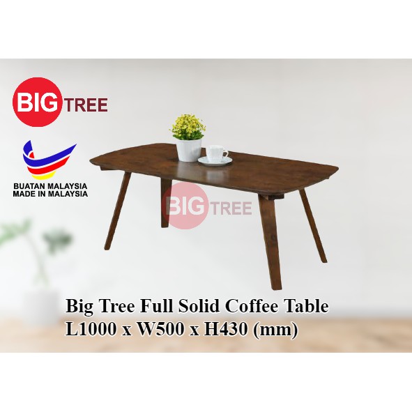 Big Tree Full Solid Wood Coffee Table / Full Rubber Wood Coffee Table ...