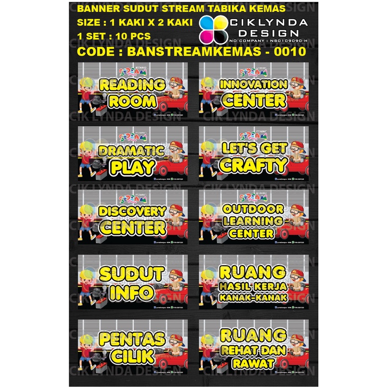 PRE-ORDER - BANNER SET STREAM TABIKA KEMAS | Shopee Malaysia