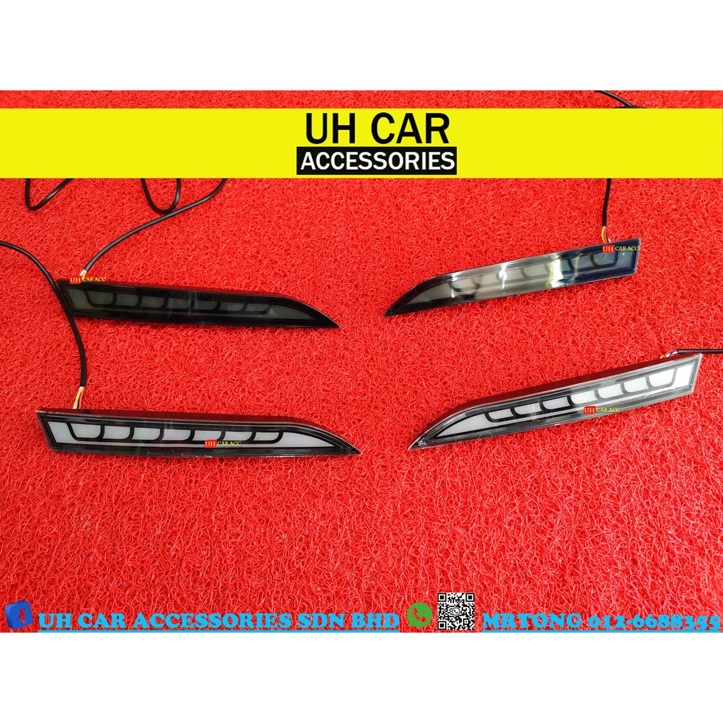 Perodua Myvi 2008-2010 Se 2 Led Rear Bumper Reflector Light Lights Lamp ...
