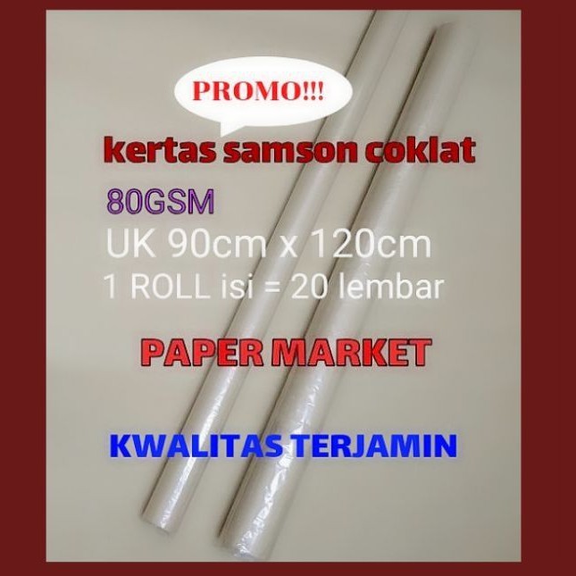 Brown Samson Paper uk. 90x120cm - 1 roll (20 sheets) | Shopee Malaysia