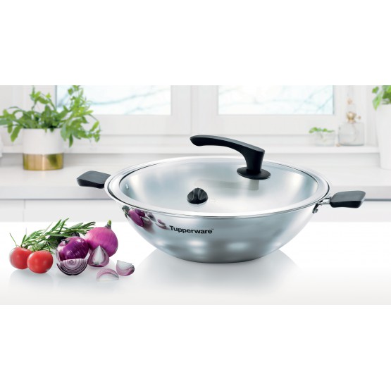 【ORI】Tupperware Inspire Wok 38 cm | Shopee Malaysia