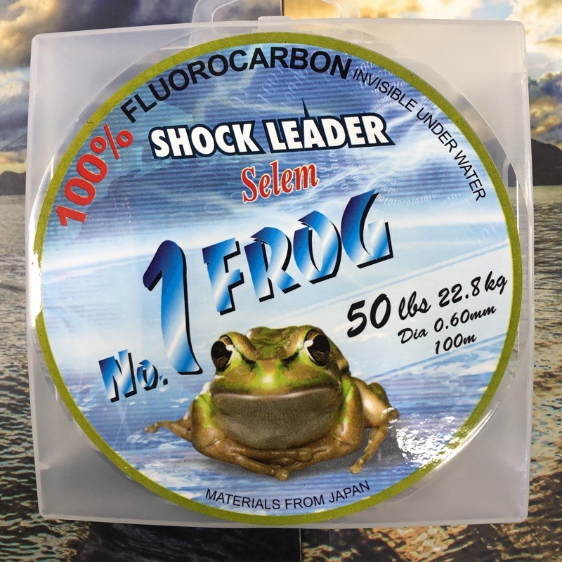 SAMURAI - SELEM No.1 Frog Shock Leader 100m 100% Fluorocarbon Line ...