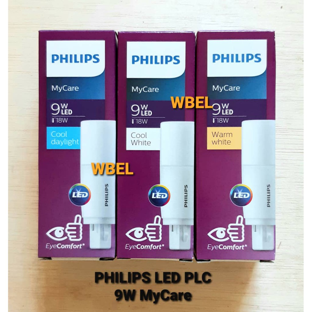 PHILIPS LED PLC STICK BULB 9W 2P G24D MYCARE (COOL DAYLIGHT/WARM WHITE ...