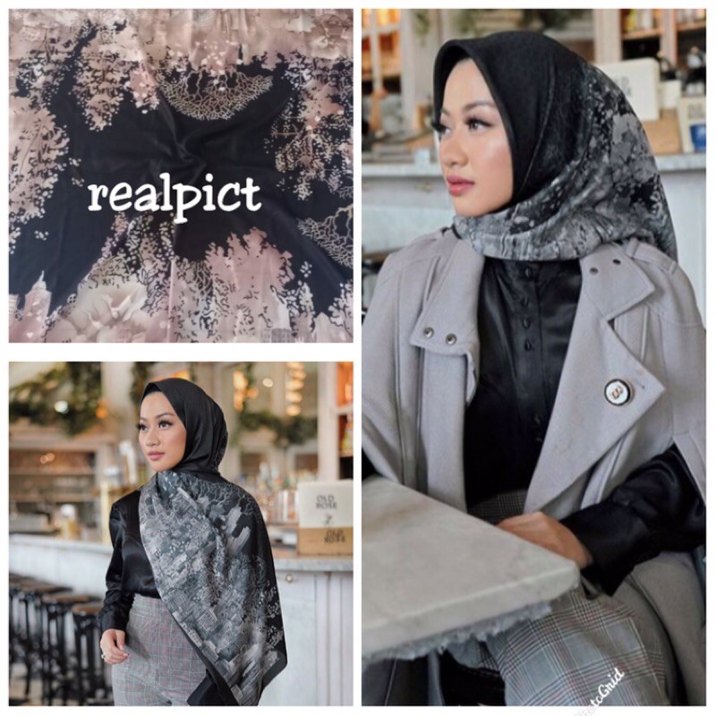 Latest Hijab Quadrilateral Button Scraft Latest Lasercut!!! | Shopee ...