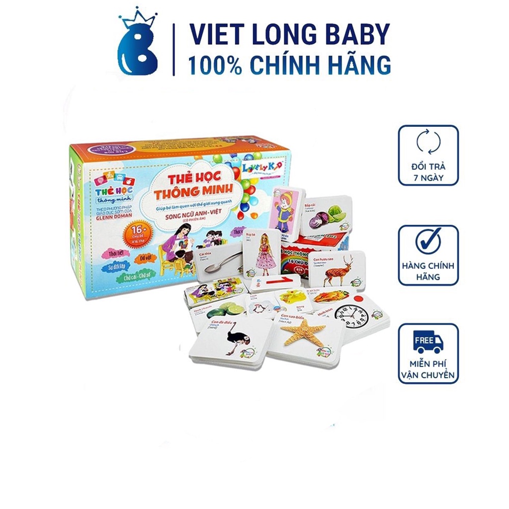 Smart Learning Card Set For Children 16 Topics 416 Bilingual Learning ...