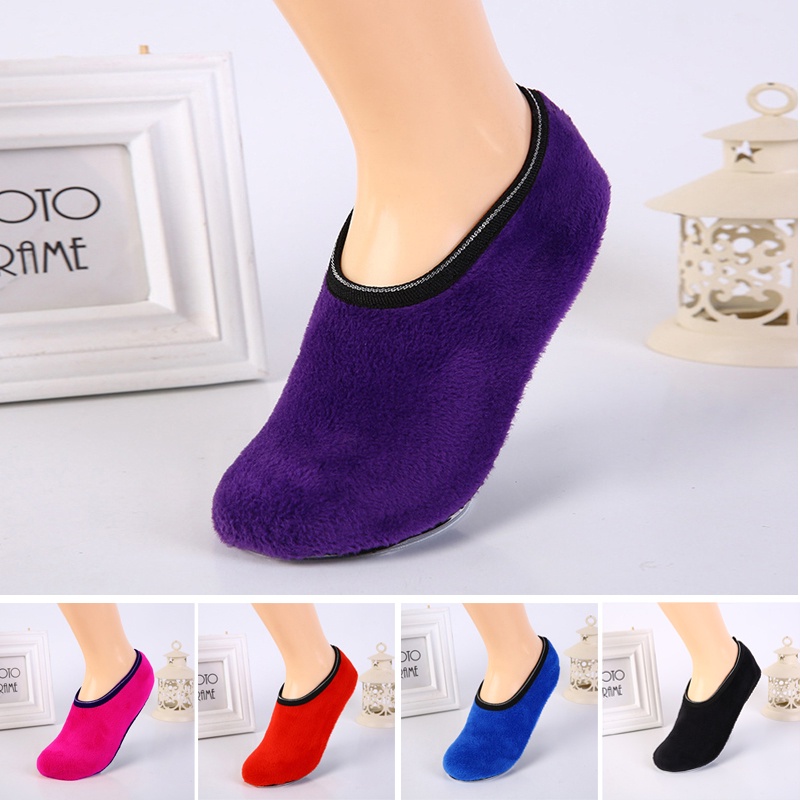 Men Women Silicone Non-Slip Indoor Floor Sock Autumn Winter High ...
