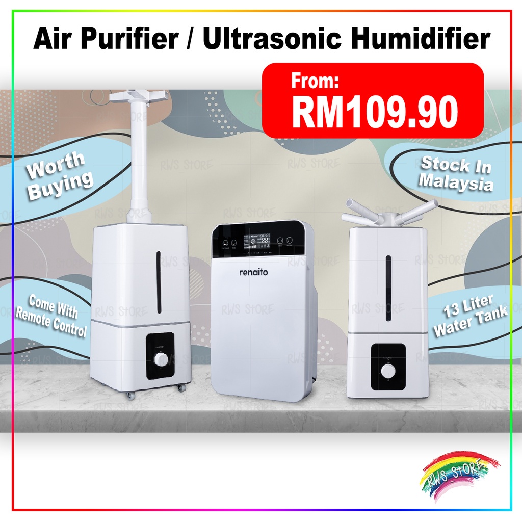 Air Purifier / Ultrasonic Humidifier 空气净化器/ 空气加湿器 Mesin Pembersih Udara ...