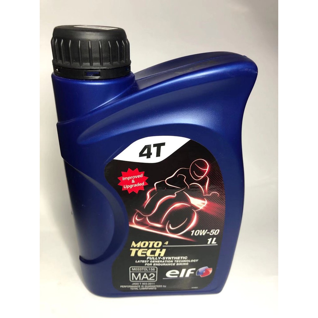ELF 4T Moto 4 Tech 10w-50 Fully Synthetic Motorcycle Engine Oil 1L ...