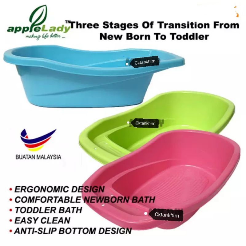 Applelady Baby Tub / Baby Bath Tub / Baby Bath / Basin Baby / Baby ...