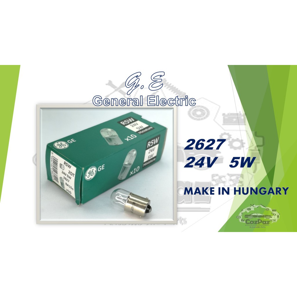 Original General Electric 2627 24V 5W Light Bulb | Shopee Malaysia