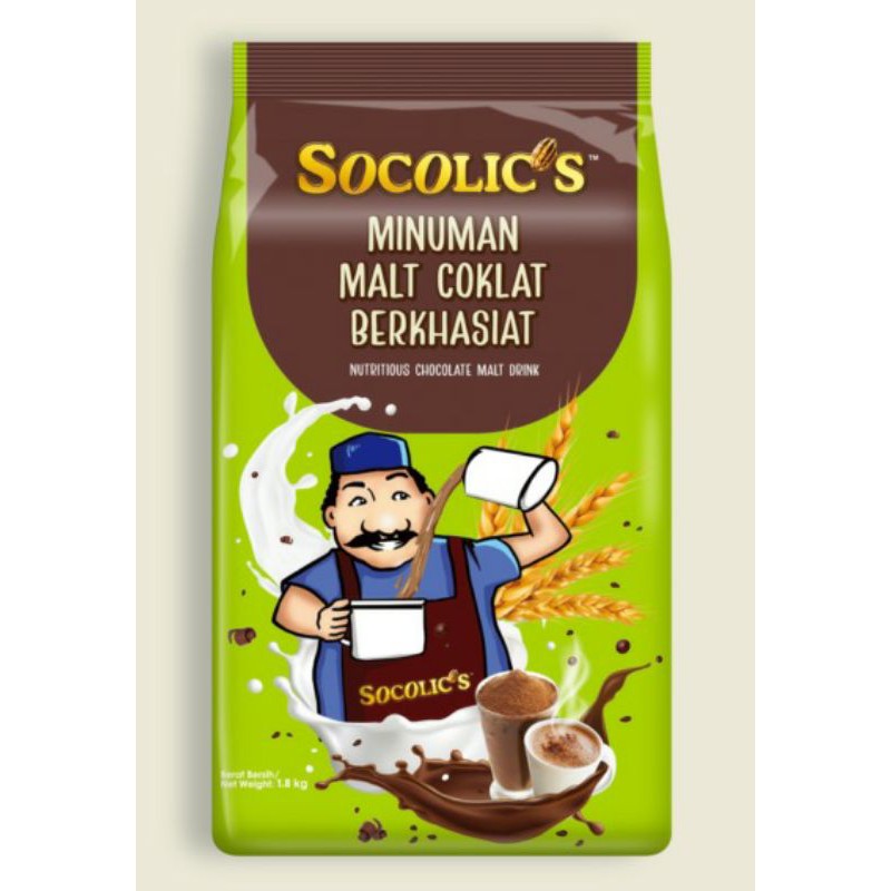 COKLAT MALT DRINK# 1.8KG# BERBALOI# SOCOLIC'S CHOCO MALT 1.8KG | Shopee ...