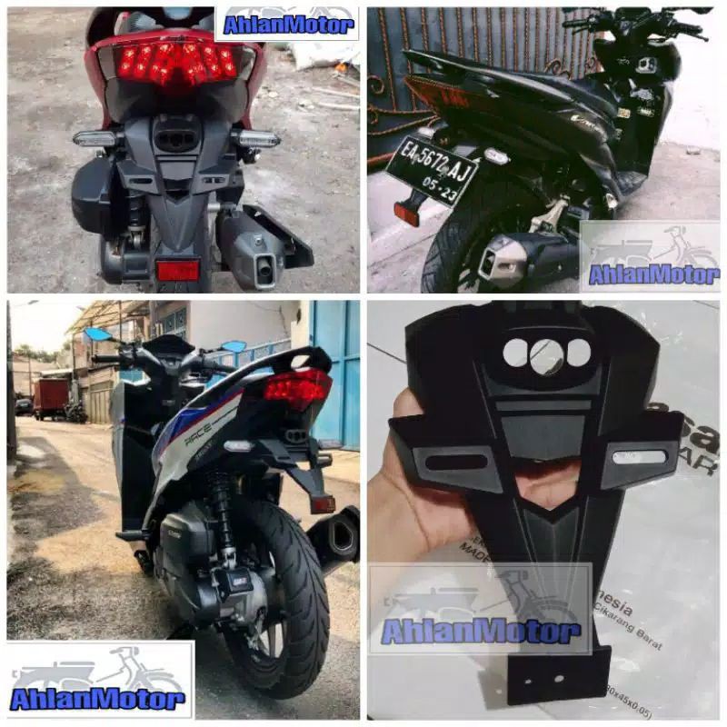 Rear Fender Fender Fender honda vario click LED 125 150 2018-2020 Aerox ...