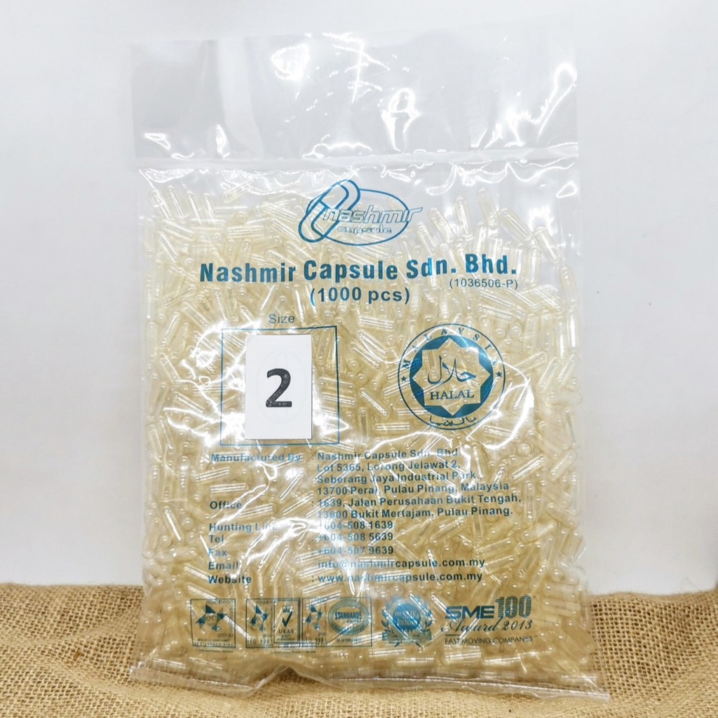 Empty Gelatin Capsule (Size 0 / 1 / 2 ) Kapsul Kosong / 空胶囊 药壳 | Shopee ...