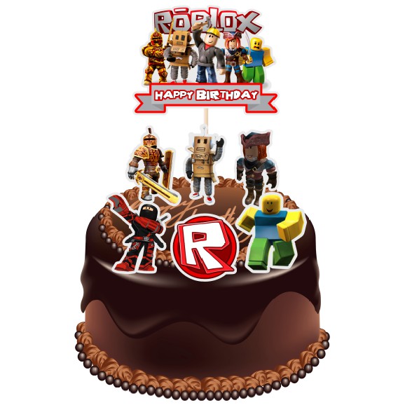 ROBLOX Cake Topper Set LAMINATED DIY | Shopee Malaysia