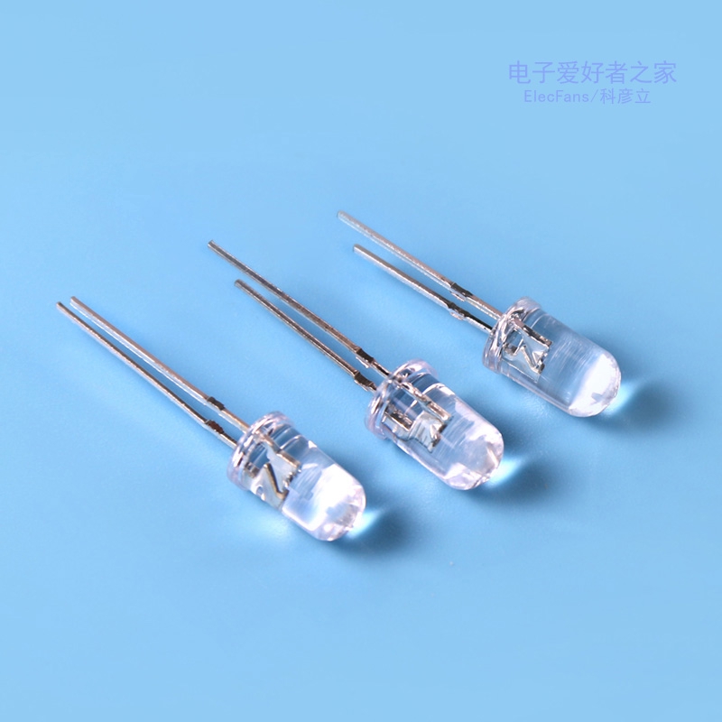 (20) 5mm seven color flash LED colorful color lamp bead flash light ...