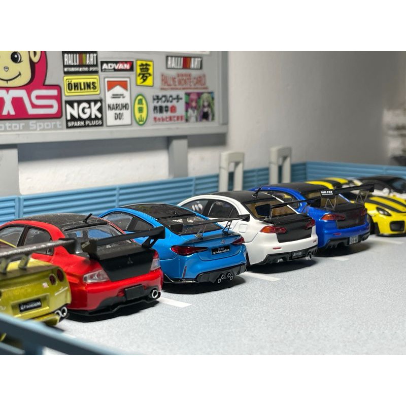 1/64 universal Gt wing Diffuser side mirror bonet bumper lock chip ...