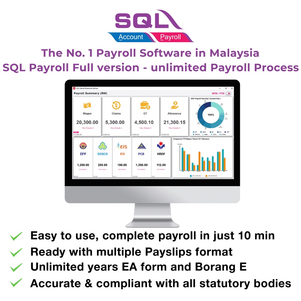 SQL Payroll Software - Full license - unlimited payroll process ...