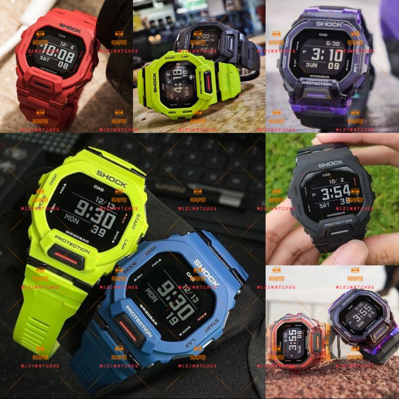 🔥GBD 200 Gbx-100 G-Lide Naruto Jam Tangan Lelaki Wanita Digital Sports ...