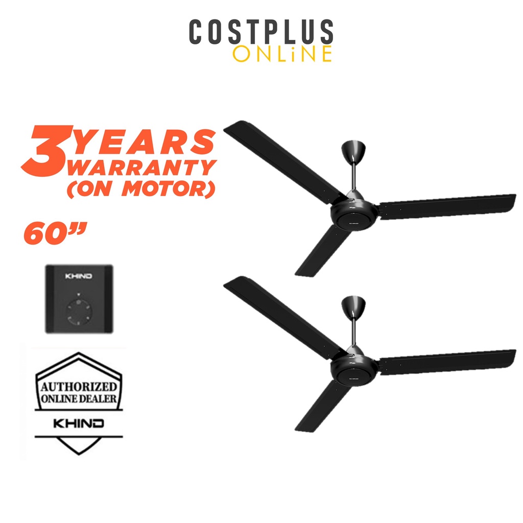 [TWIN PACK] KHIND CF618 / CF615 / CF611 / LEMAX L760 60" Ceiling Fan ...