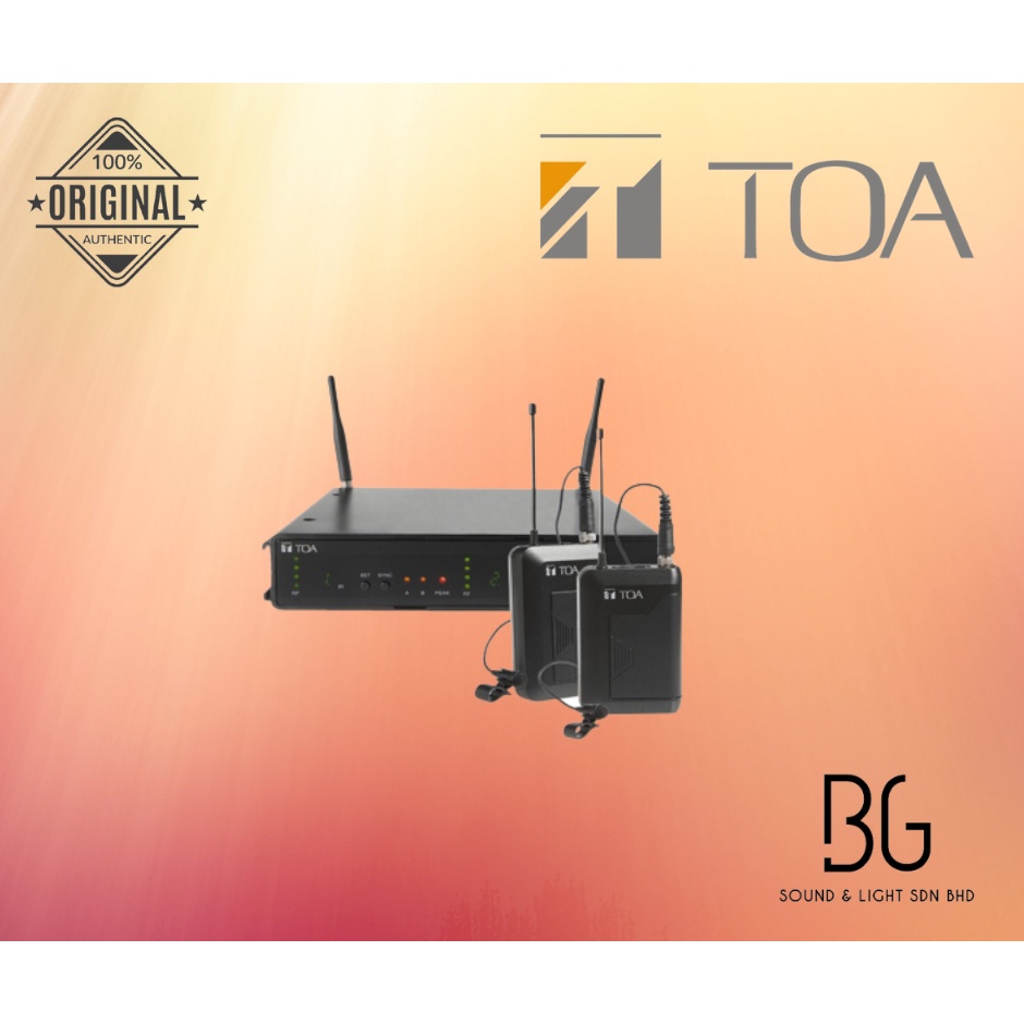TOA WS432 Dual Channel Lavalier Wireless Set | Shopee Malaysia