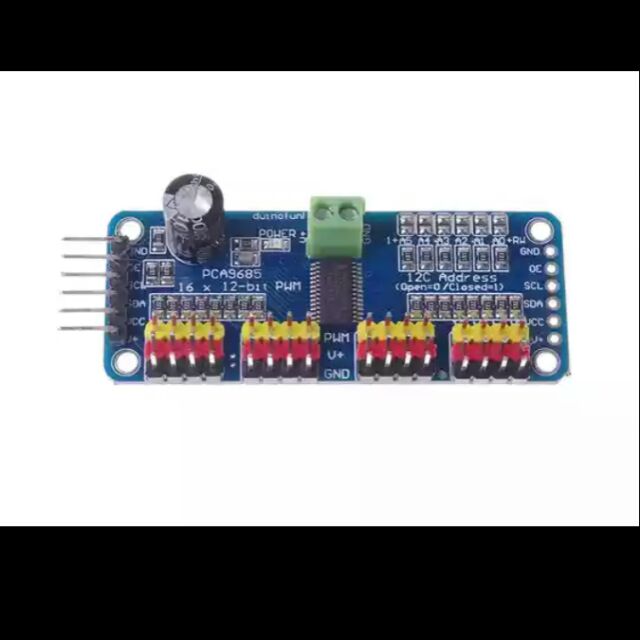 PCA9685 16 Channel 12-bit PWM Servo Motor Driver I2C Module For Arduino Robot | Shopee Malaysia