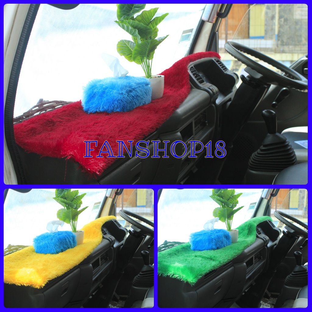 Rasfur Fur Car Dashboard Mat Size 150x50cm / Universal Car Dashboard ...