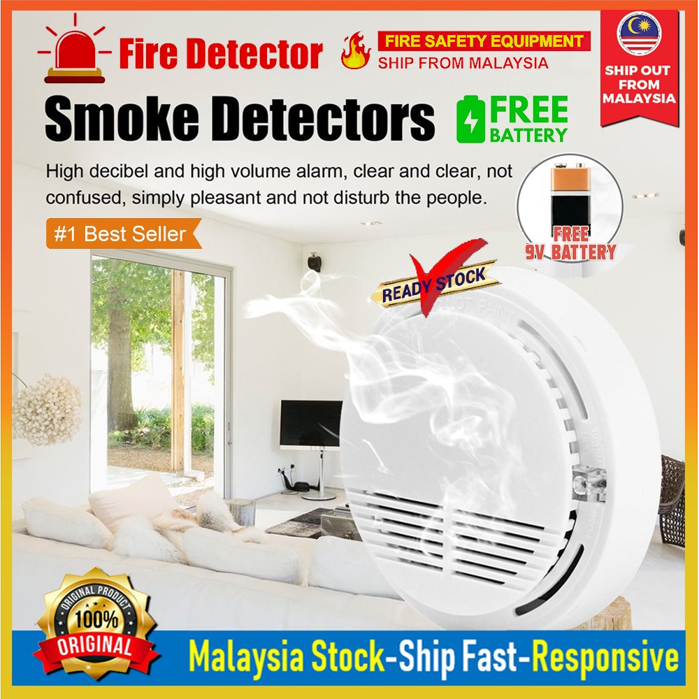 Wireless Smoke Detector Alarm for Fire Fighting & Safety & Fireproof ...