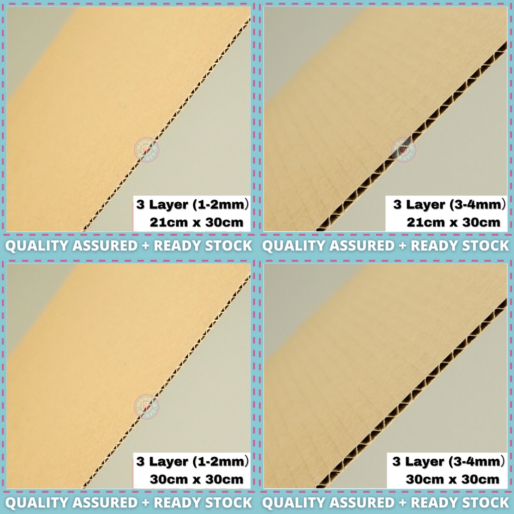 Momoyocraft Cardboard 9 Sizes Kotak Lapik Kadbod Kadboard Packaging Box ...