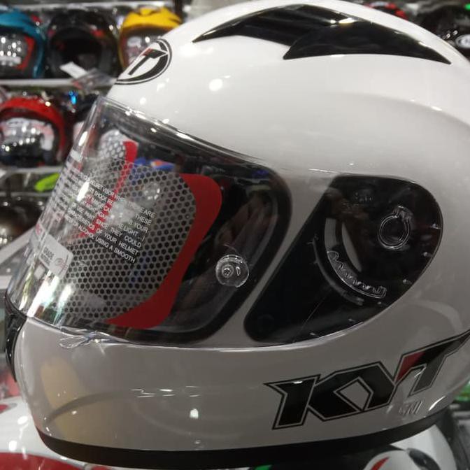 Kyt R10 White Flat Glass | Helm | Full | Face | Shopee Malaysia