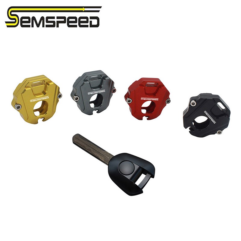 SEMSPEED CNC 3D Remote Key Case Cover Key Holder Motorcycle accessories ...