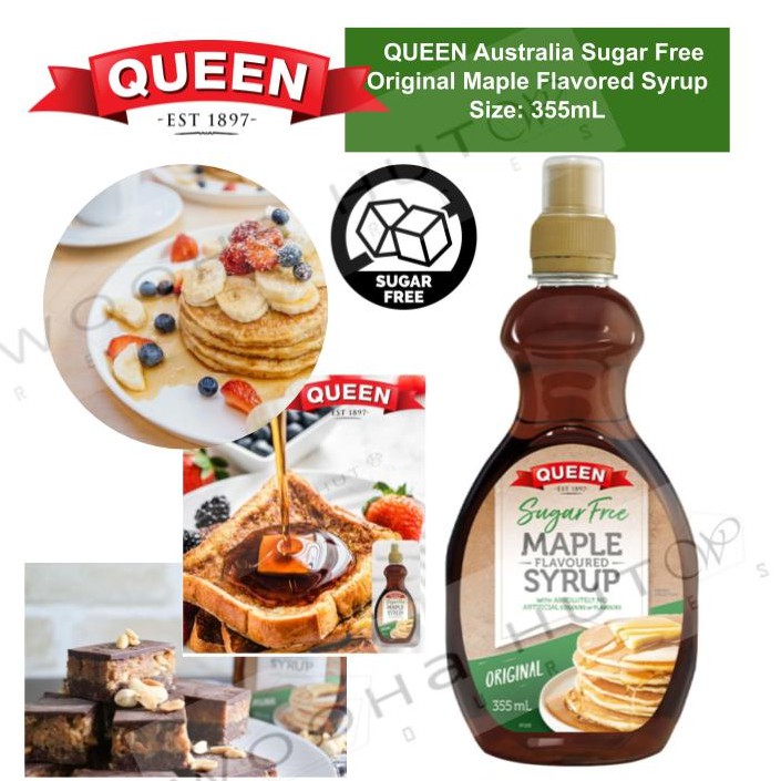 QUEEN Australia Sugar Free Original Maple Flavored Syrup 355mL | Shopee ...